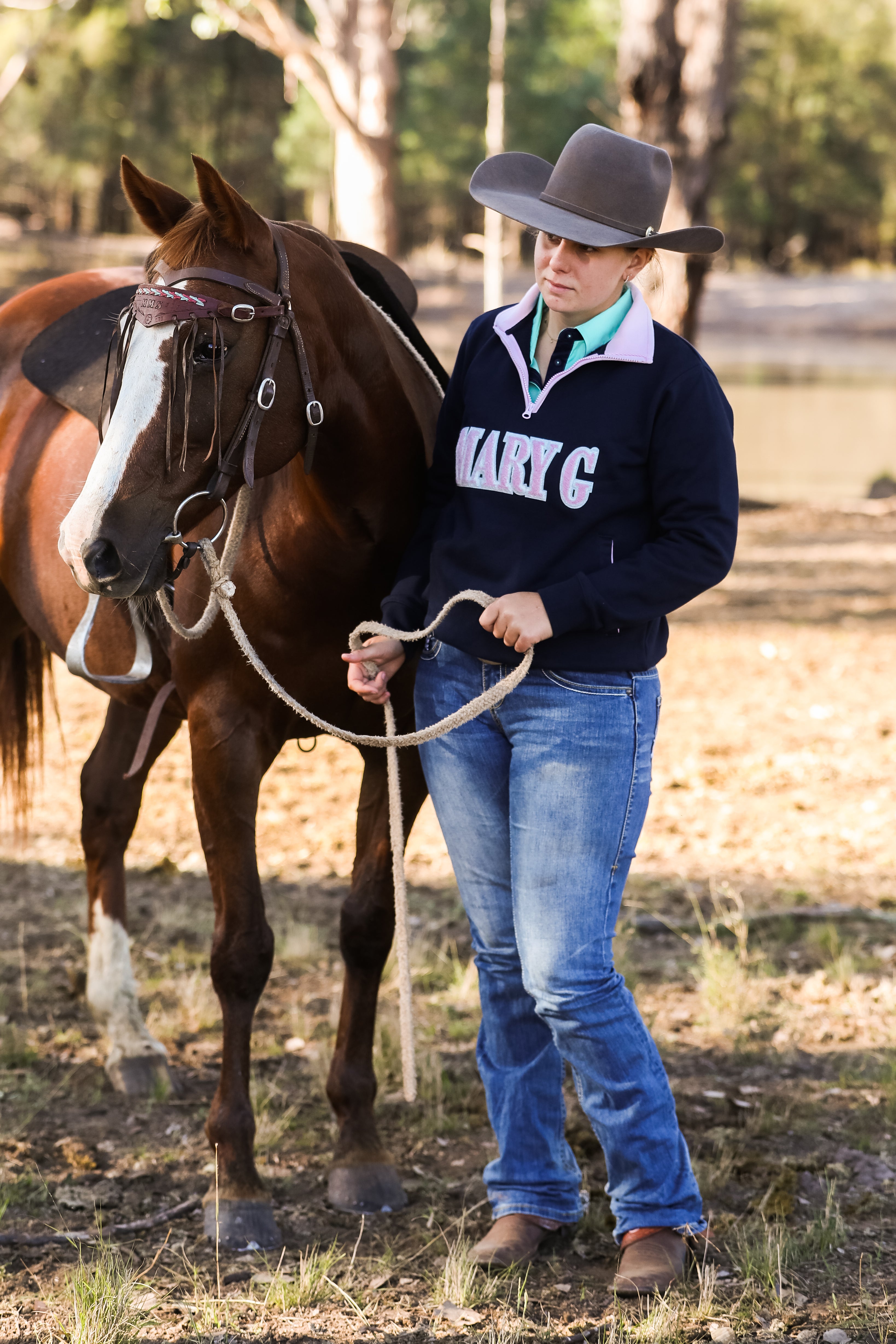 Mary G - 1/4 Zip Jumper French Navy / Pale Pink – MaryG Australia